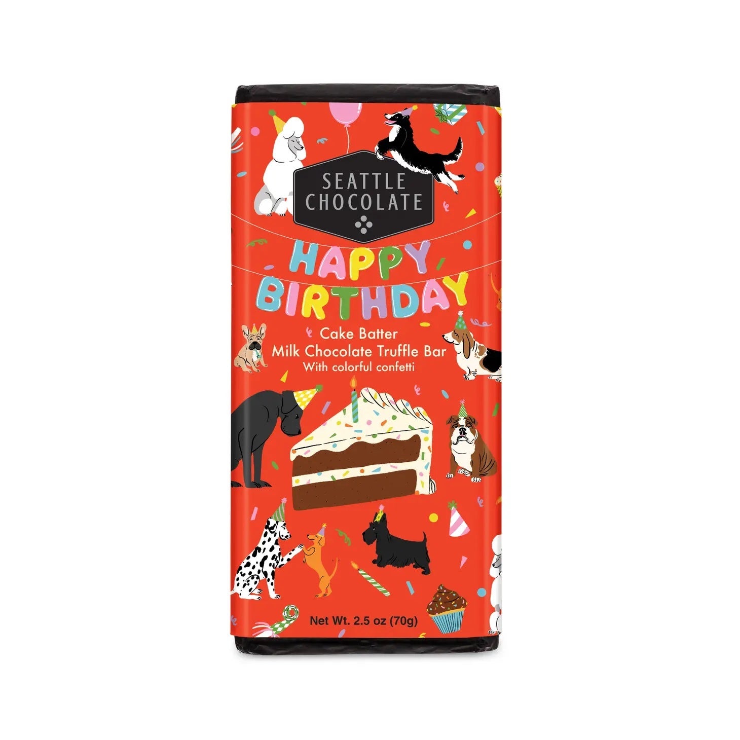 Happy Birthday Truffle Bar - Seattle Chocolate | Lulabelle's